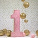 I Am One Birthday Decoration, Birthday Decor, Pink and Gold Birthday ...