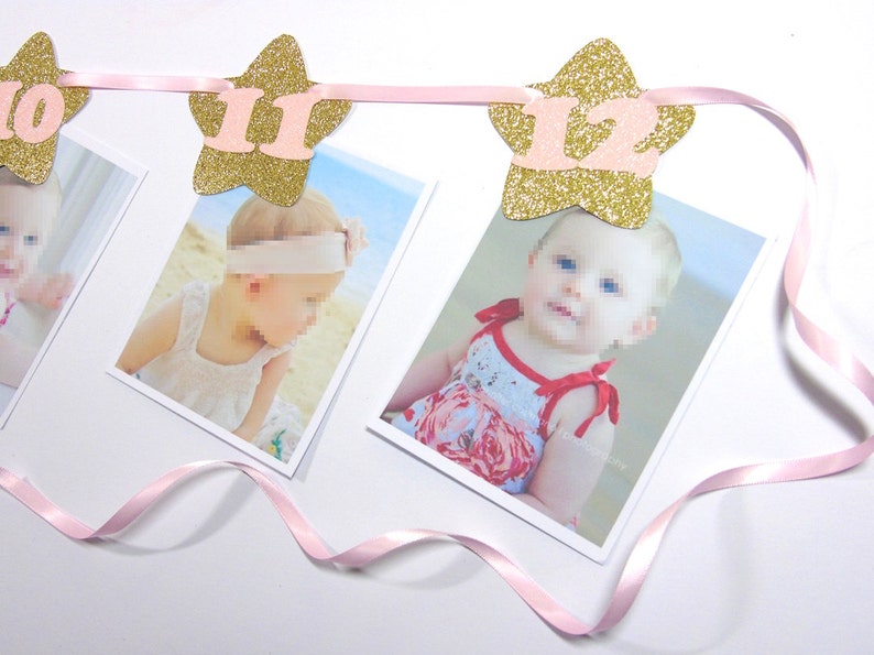Photo Banner 12 Months Banner Twinkle Little Star Banner - Etsy