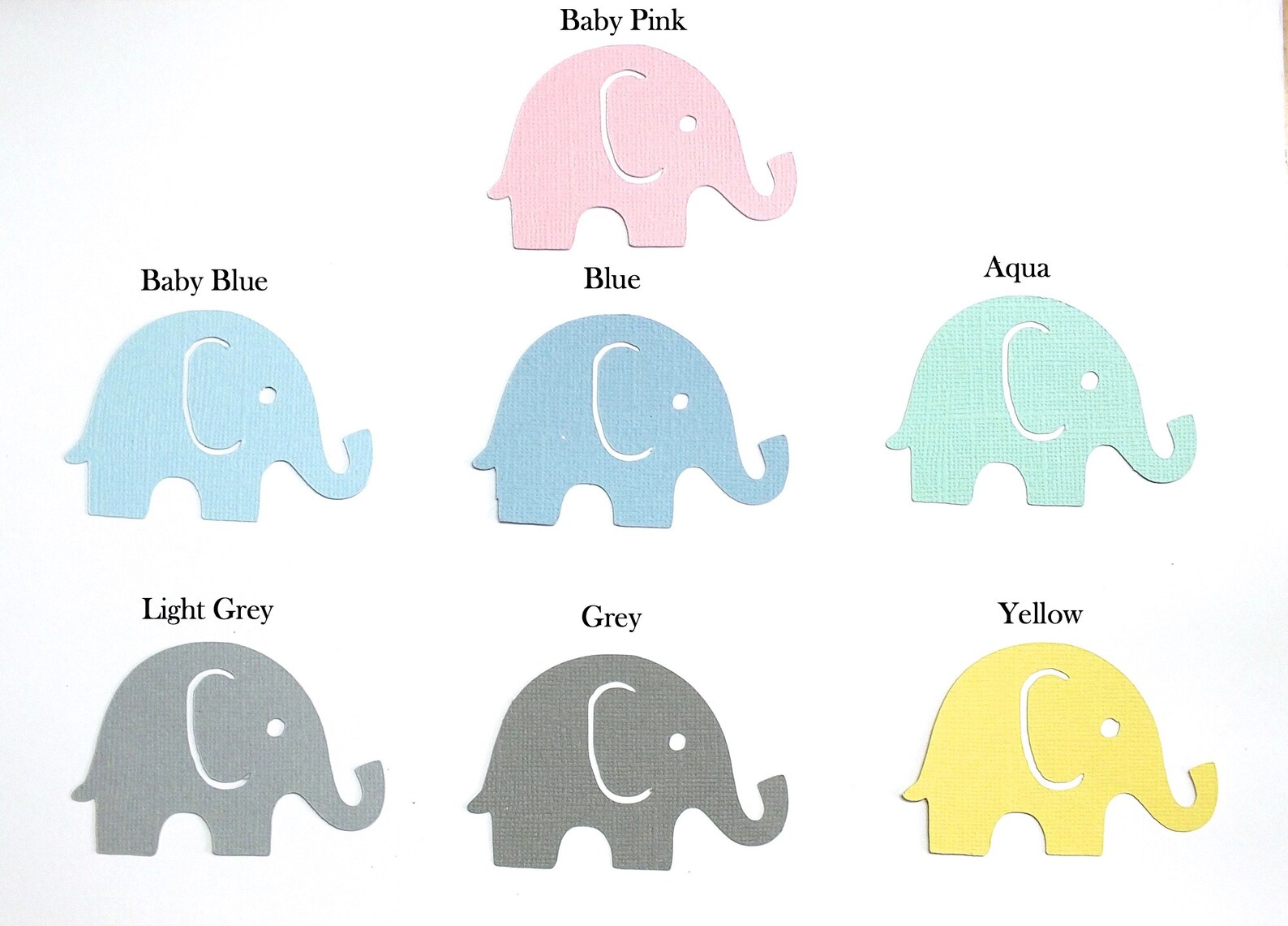 Elephant Garland, Pastel Nursery Decor, Baby Shower Decoration - Etsy