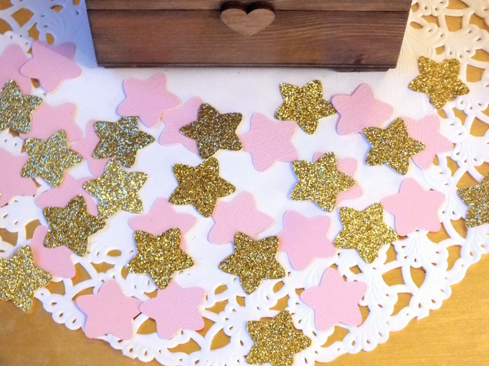 Twinkle Little Star Confetti Gold and Pink First Birthday - Etsy