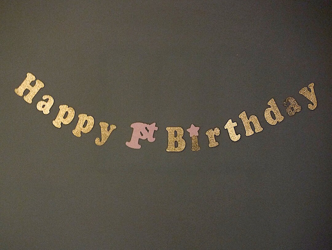 Happy Birthday Small Banner Personalized Birthday Banner - Etsy