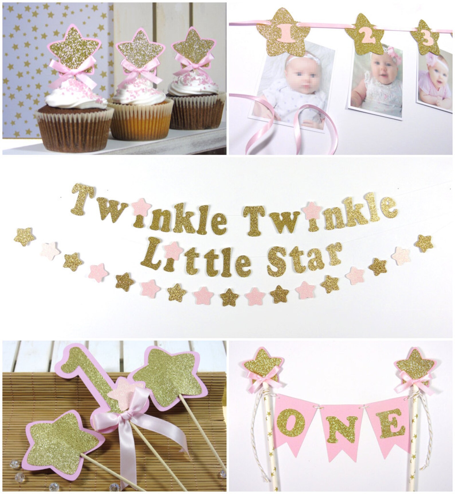 Happy Birthday Small Banner, Personalized Birthday Banner, Gold and ...