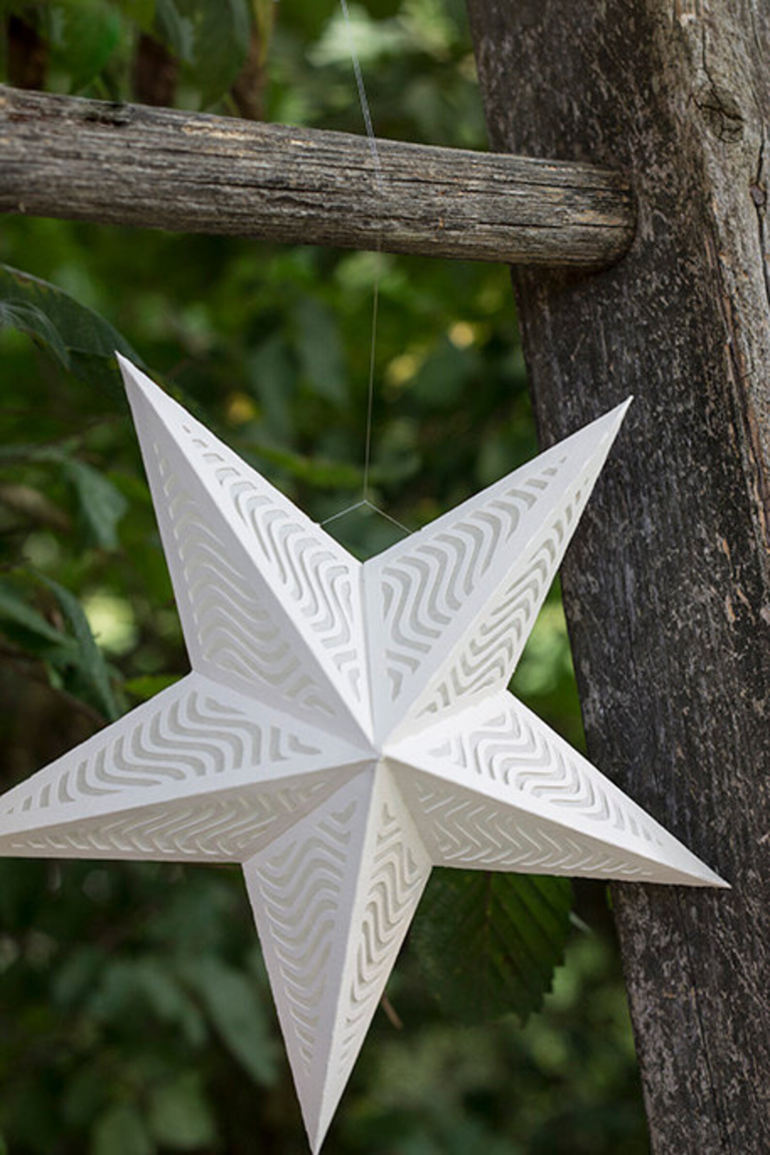 3D Paper Star Lantern With Wavy Cutouts SVG CUTTING FILE | Etsy