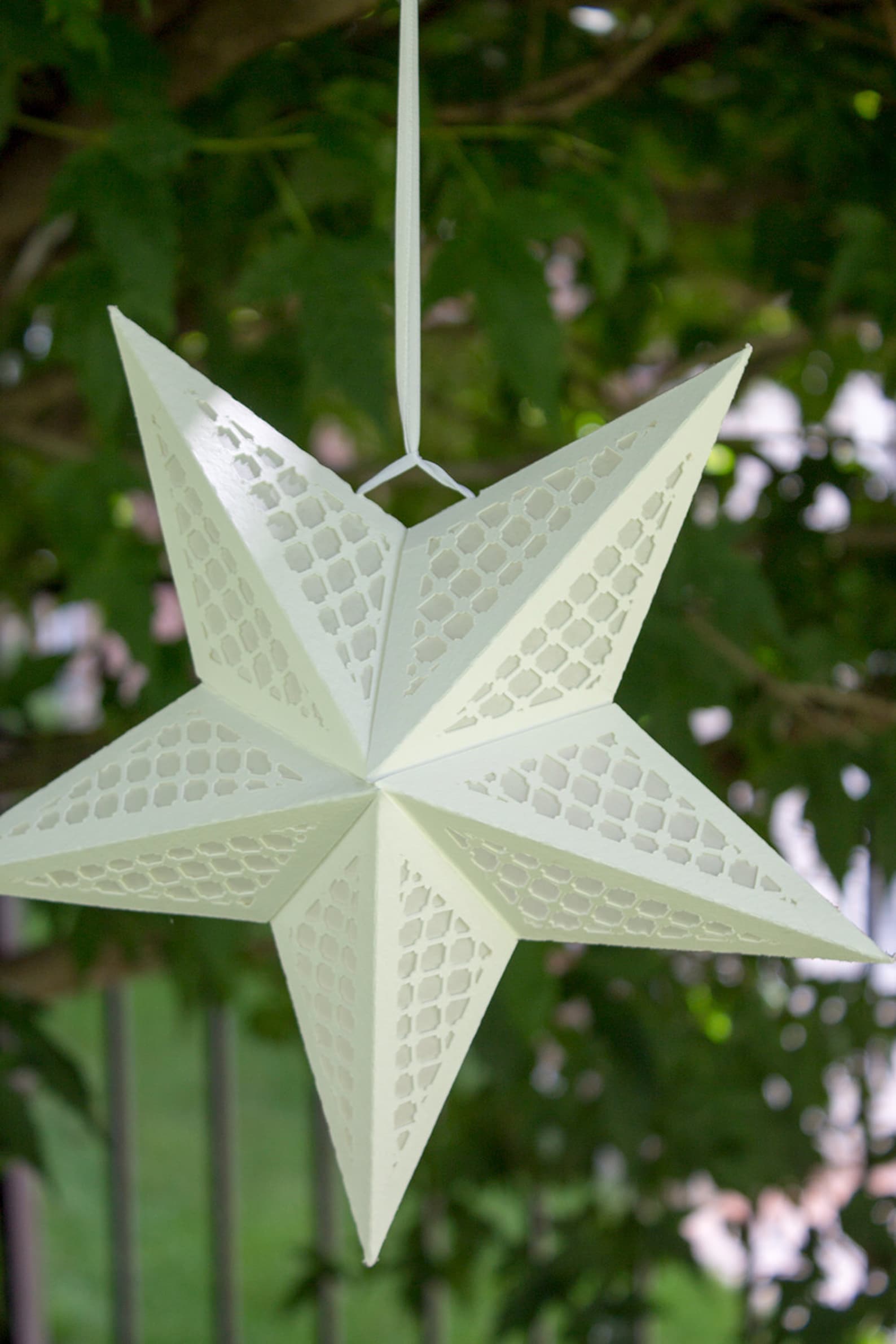 3D Paper Star Lantern W Lattice Cutouts SVG CUTTING FILE | Etsy