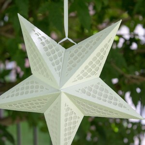 3D Paper Star Lantern W Lattice Cutouts - SVG CUTTING FILE Special ...