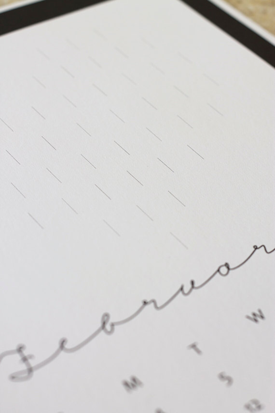 Customized Ombre Heart Calendar Page DIGITAL ONLY 1st - Etsy