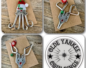 Santa Claus Fork Handmade Christmas Ornament, Santa Ornament, Flatware ...