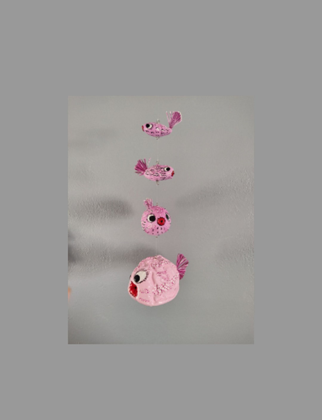 Tropical Hand-painted Coconut Fish Mobile - Etsy