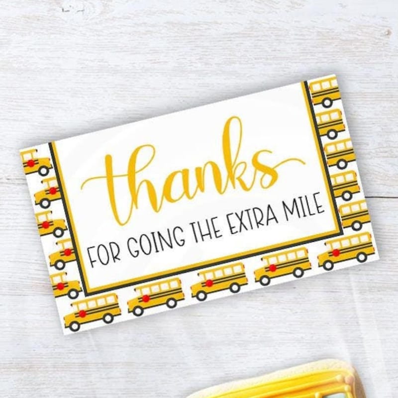 Bus Driver Thank You - Etsy