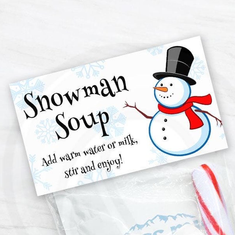 Snowman Soup - Etsy