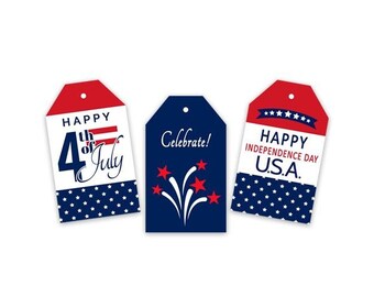 4th of july tags | Etsy