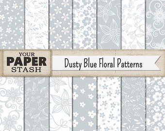 Dusty blue paper | Etsy