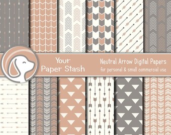 Arrow Tribal Digital Paper Pack for Father's Day Birthday | Etsy