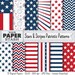 4th of July Digital Paper Pack Stars & Stripes Backgrounds | Etsy