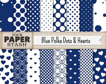 Valentine's Day Digital Paper Pack with Red & Pink Heart | Etsy