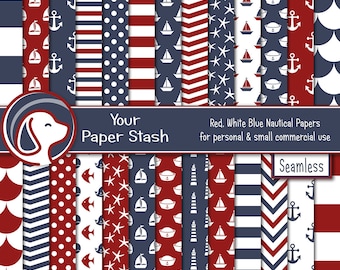 Nautical Paper Pack - Etsy