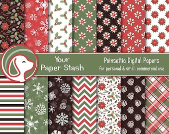 Holly Digital Paper | Etsy