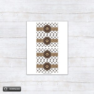 Printable Puppy Chow Bag Toppers, Puppy Birthday Party Thank You Favor ...