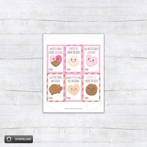 Printable Kids Valentine Cards – Sweet Treat Classroom Valentines ...