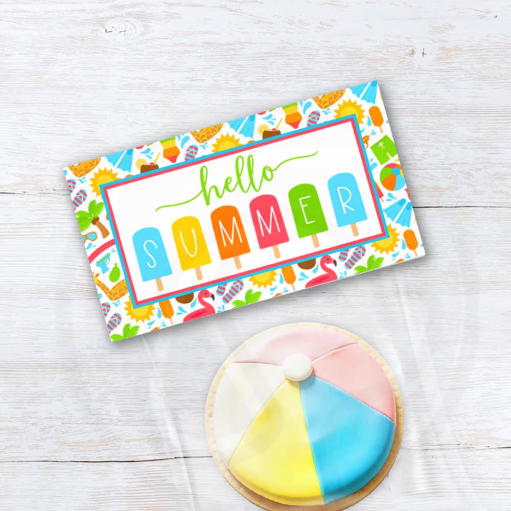 Printable Summer Bag Topper, End of School Treat Bags, Birthday Party ...