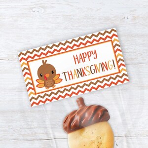 Printable Turkey Toes Treat Bag Toppers for Thanksgiving & Autumn ...