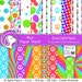 Printable Groovy Retro 60s Themed Digital Paper Pack, Smiley Face Peace ...