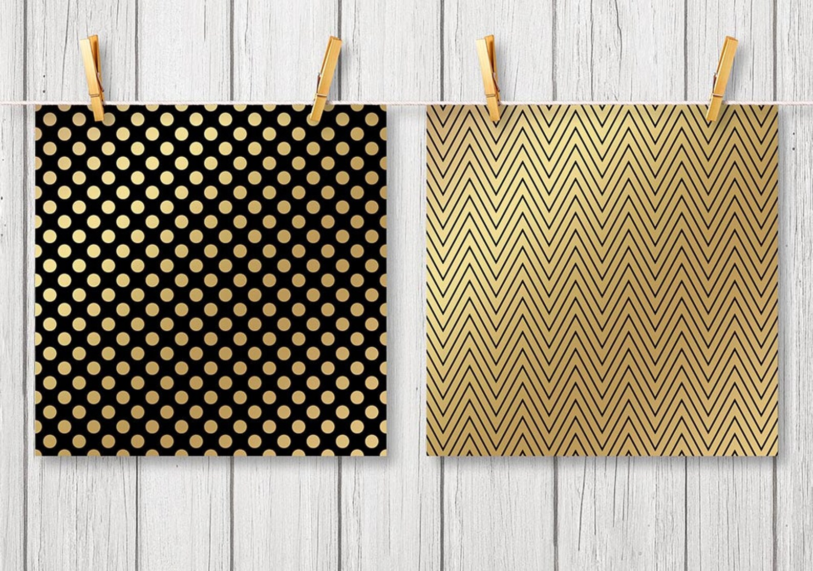 Black & Gold Digital Paper Pack for New Years Eve Scrapbook Pages ...