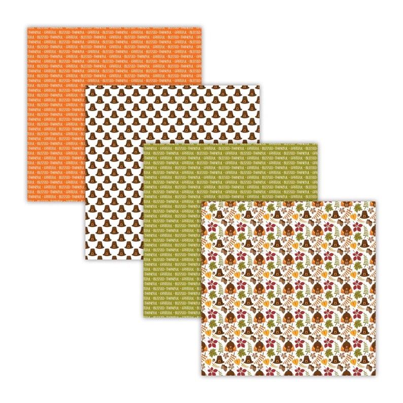 Thanksgiving Digital Scrapbook Papers and Backgrounds, Thanksgiving ...