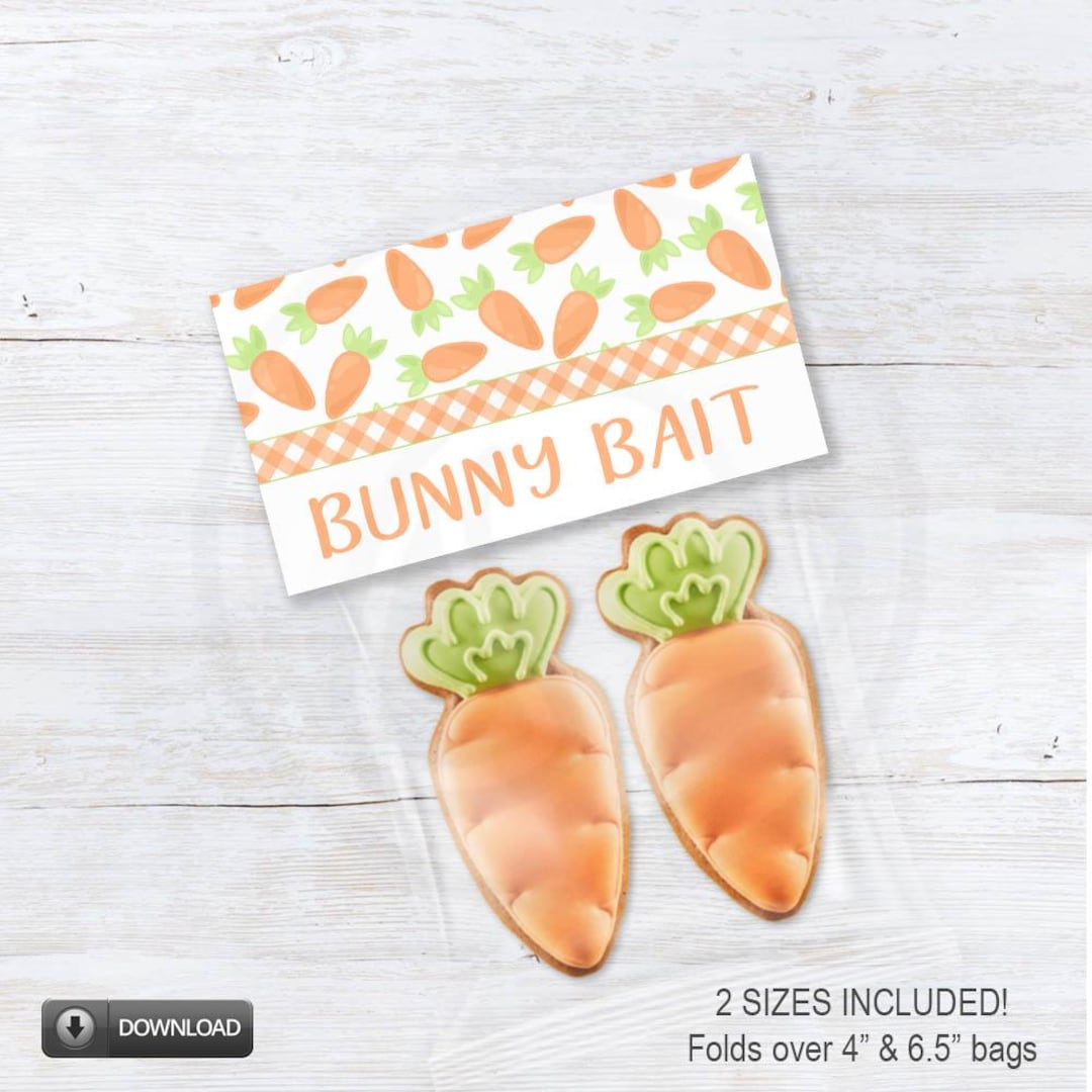 Printable Easter Bunny Bait Candy Bag Toppers, Easter Spring Party Kids ...