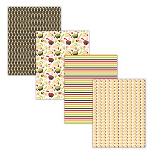 Taco Tuesday Digital Paper Backgrounds With Tacos Chips Salsa Chevron ...