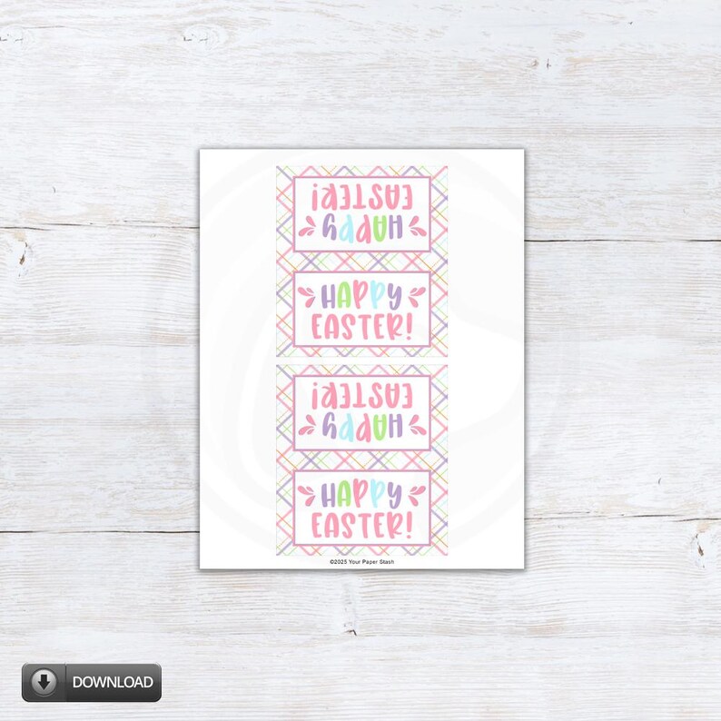 Happy Easter Candy Cookie Bag Toppers, Easter Candy Favor Bag Toppers ...