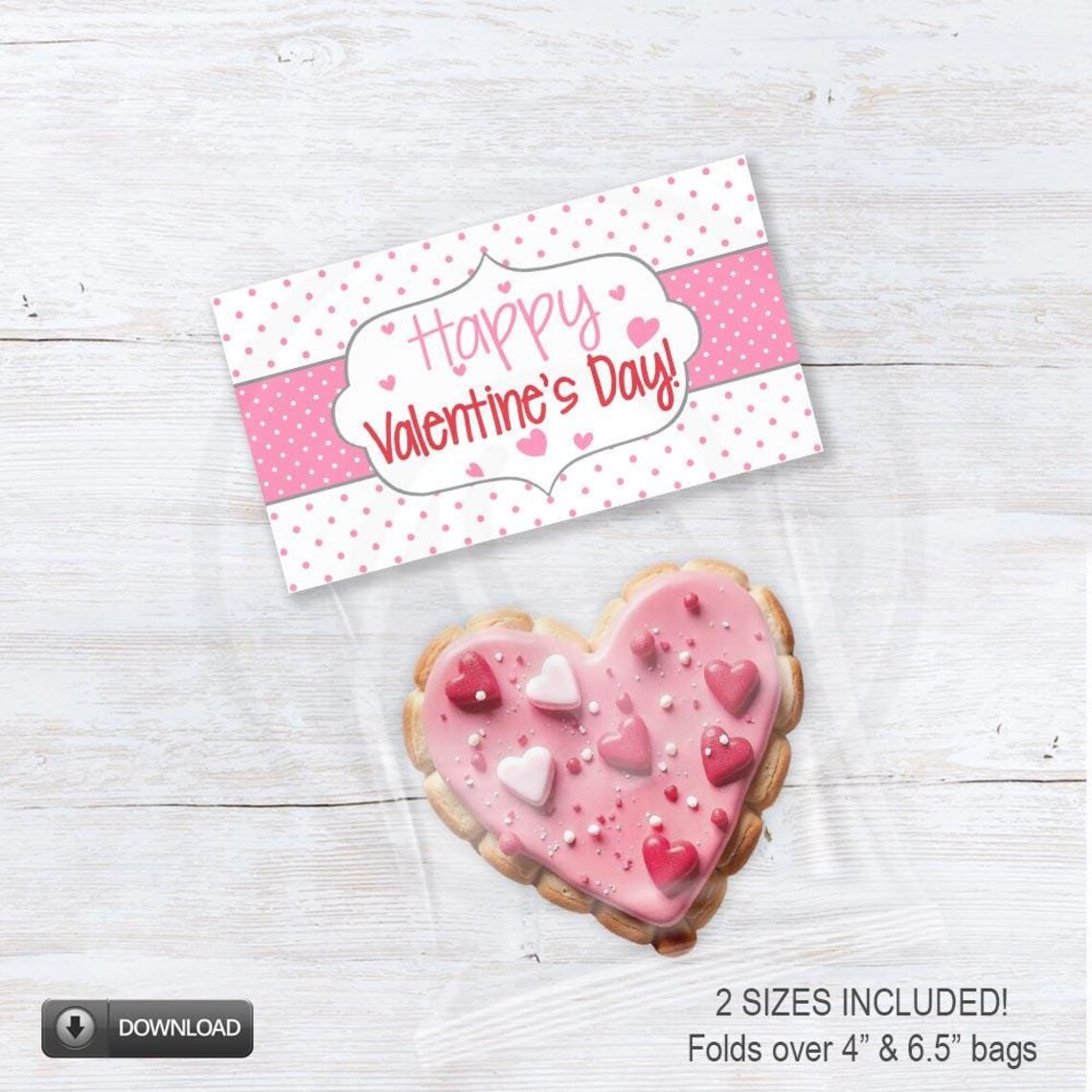 Valentine's Day Candy Bag Toppers for Classroom Valentine Themed ...