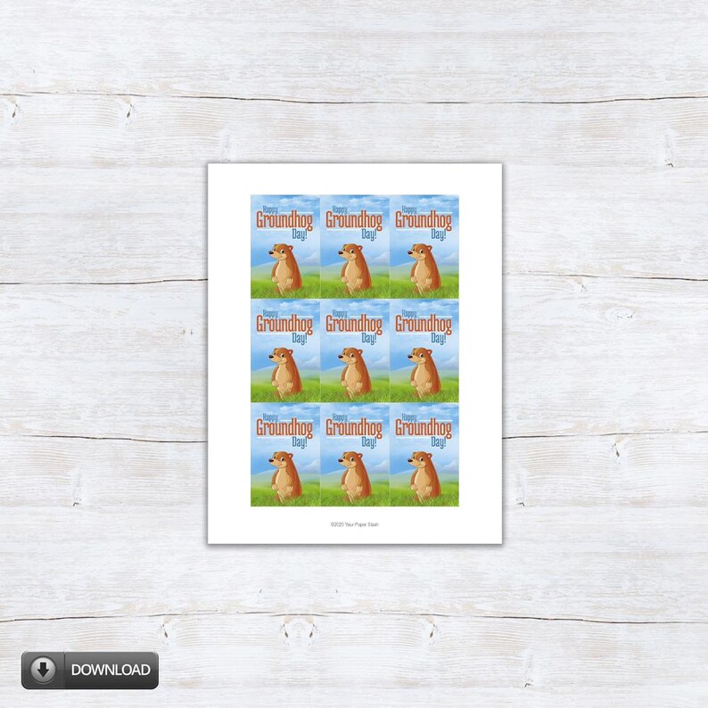 Groundhog Day Printable Tags, Groundhog Day Cookie Tags and Bag Toppers ...