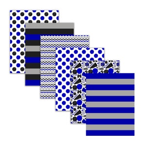 Printable Royal Blue Cheerleader Digital Papers, Cheer Team ...