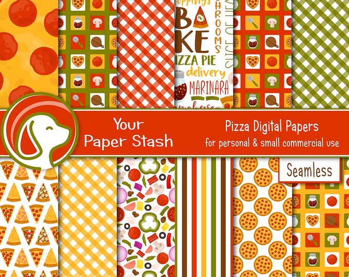 Pizza Digital Collage Sheet, Pasta Digital Collage, Italian Collage ...