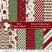 Textured Christmas Digital Scrapbook Papers, Old Fashioned Scrapbook ...