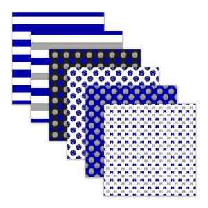 Seamless Cheerleader Digital Paper Pack, Royal Blue Black Cheerleading ...