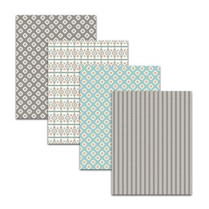 8.5x11" Tribal & Arrow Themed Digital Scrapbook Papers and Backgrounds ...