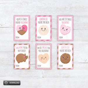 Printable Kids Valentine Cards – Sweet Treat Classroom Valentines ...