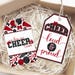Blue Cheer Team Printable Gift Tags, Cheerleading Printable Tags, Cheer ...