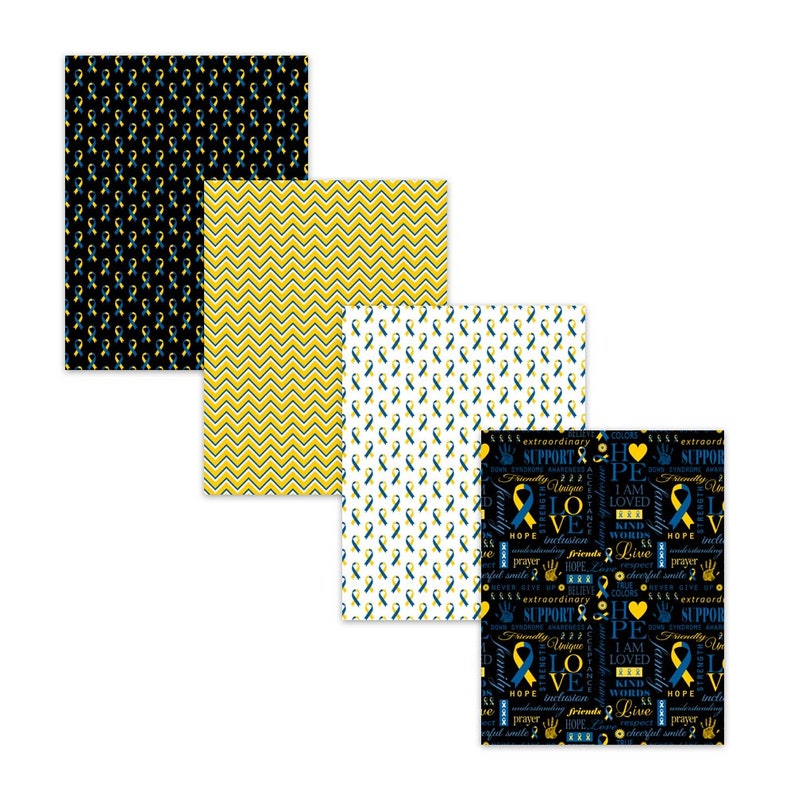 Printable Down Syndrome Awareness Digital Paper Pack, Awareness ...