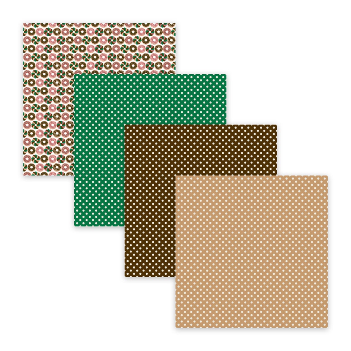 Coffee Donut Digital Papers Coffee Bean Clipart Backgrounds - Etsy