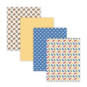 8.5x11" Spring Rainy Days Digital Paper Pack With Umbrellas Rain Boots ...
