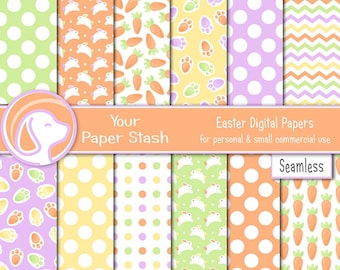 Bunny Digital Papers | Etsy