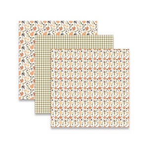 Autumn Digital Scrapbook Papers for Thanksgiving & Halloween With ...