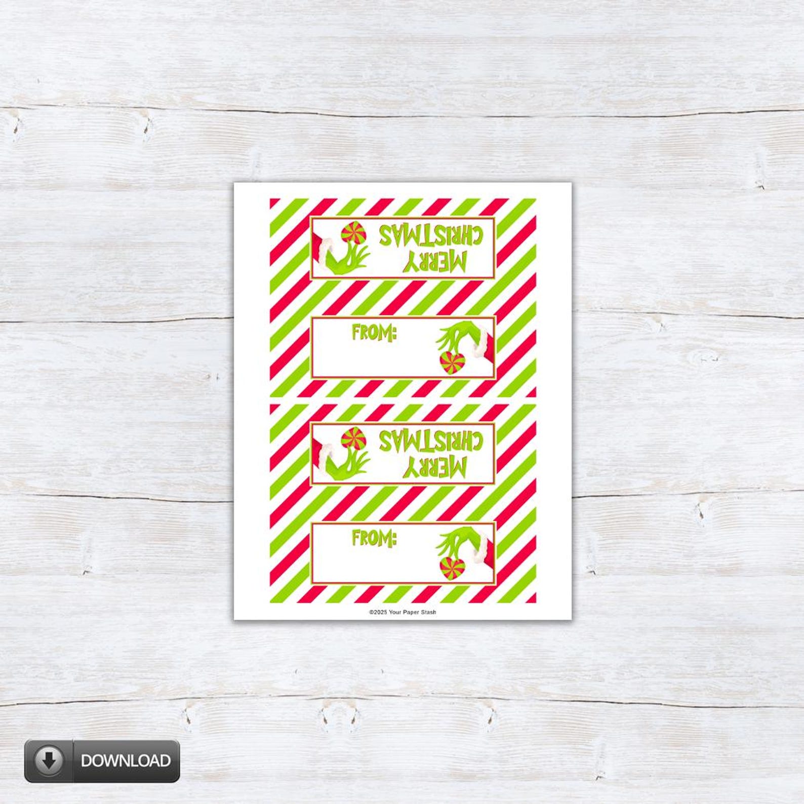 Printable Christmas Treat Bag Toppers, Holiday Kid's Chrsitmas Winter ...