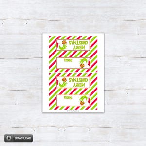 Printable Christmas Treat Bag Toppers, Holiday Kid's Chrsitmas Winter ...