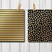 Black & Gold Digital Paper Pack for New Years Eve Scrapbook Pages ...