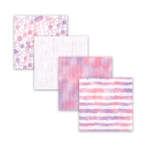Pink Watercolor Digital Paper Pack With Floral Polka Dot Brush Stroke ...