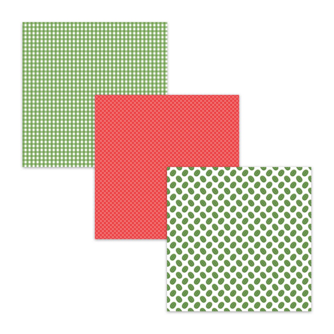 Watermelon Digital Paper Pack for Spring & Summer Scrapbook | Etsy